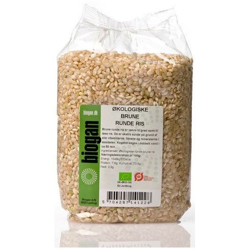 Köp Biogan Brunt runt ris, eko - 1 kg på Med24.se