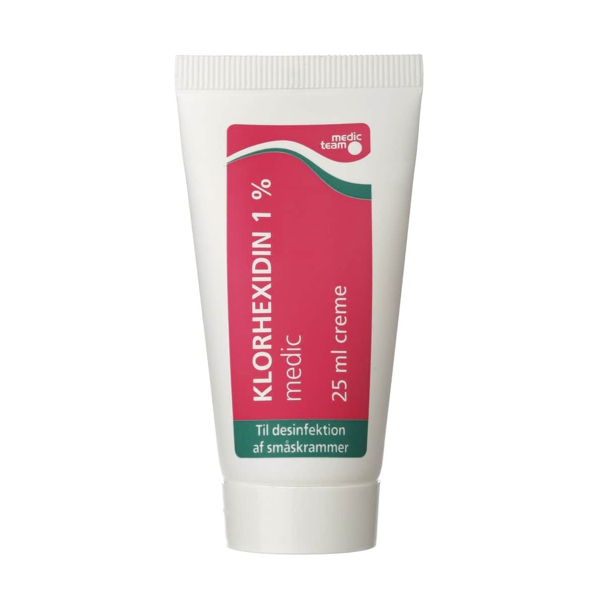 Köp Medic Team Klorhexidin Kräm 1% - 25 ml hos Med24.se
