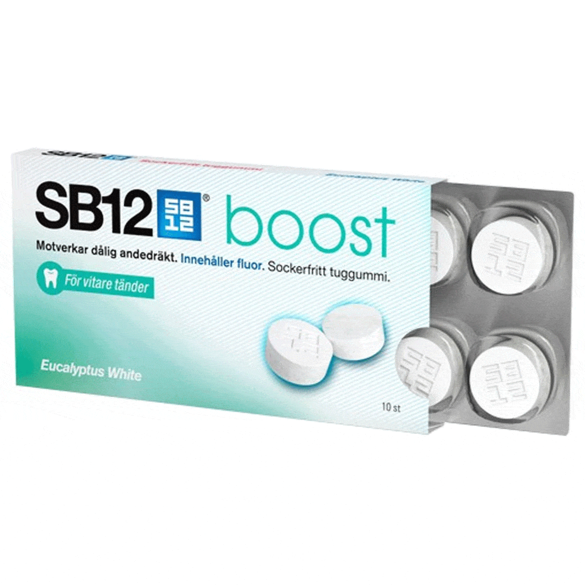 Köp SB12 Boost Tuggummi (eukalyptus) - 10 st på Med24.se