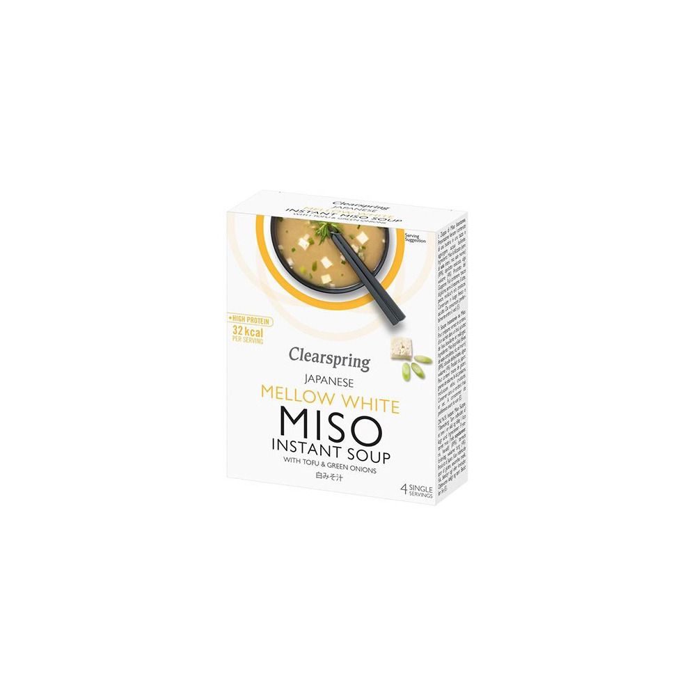 Köp Clearspring Misosoppa Mellow White med Tofu - 40 g hos med24.se