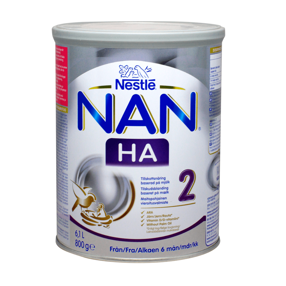 Köp Nestlé NAN HA 2 Modersmjölksersättning - 800 g på Med24.se
