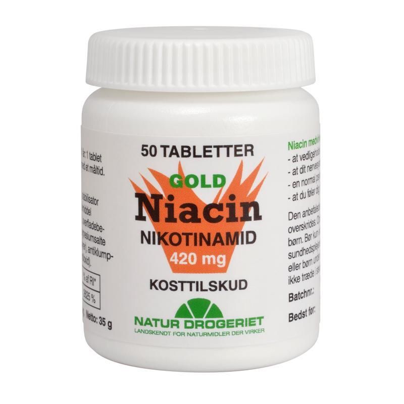 Köp Natur-Drogeriet Gold Niacin nikotinamid (420 mg) på Med24.se