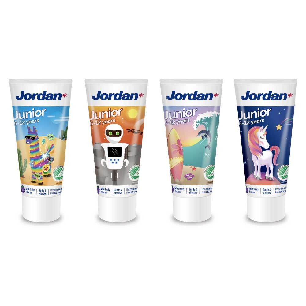 Köp Jordan Junior Tandkräm 6-12 år - 50 ml på Med24.se