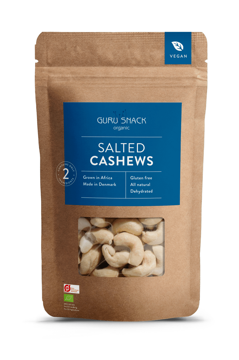 Köp Guru Snack Cashew Salted - 100 g på Med24.se