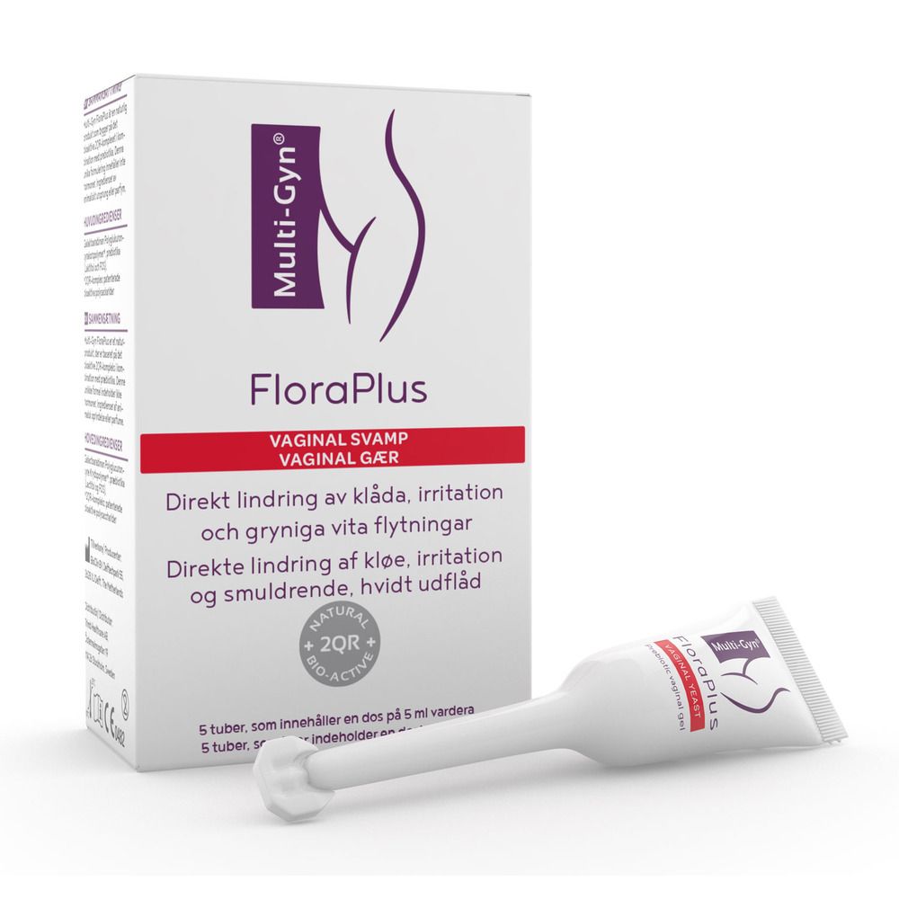 Köp Multi-Gyn FloraPlus Vaginal Svamp - 5x5 ml på Med24.se