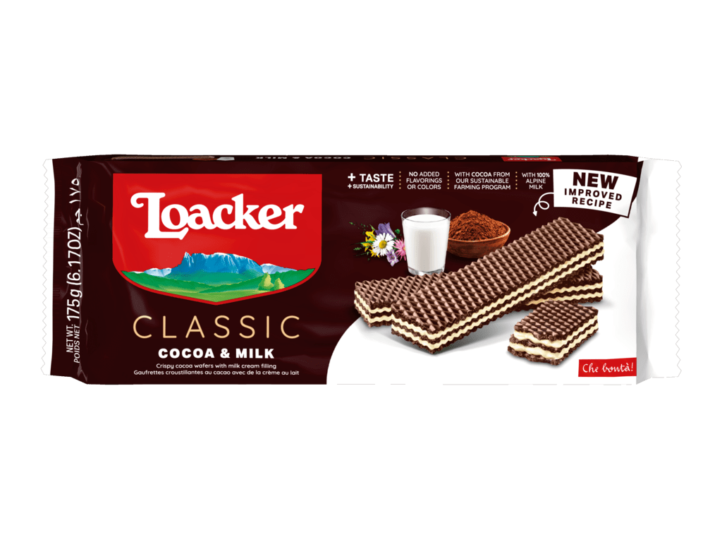 Köp Loacker Classic Cocoa & Milk - 175 g hos Med24.se