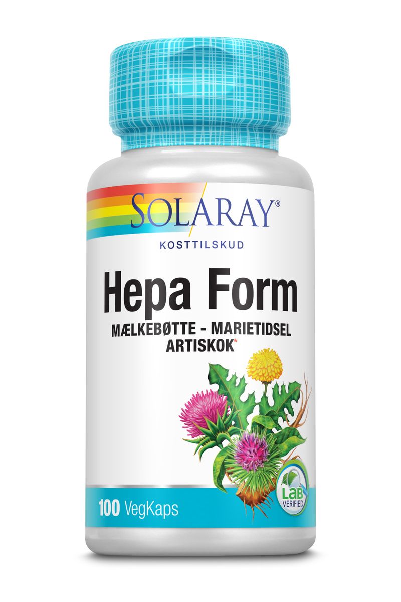 Köp Solaray Hepa Form SP-13 - 100 kapslar billigt på Med24.se
