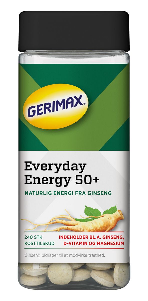 Köp Gerimax Everyday Energy 50+ - 240 tabletter på Med24.se