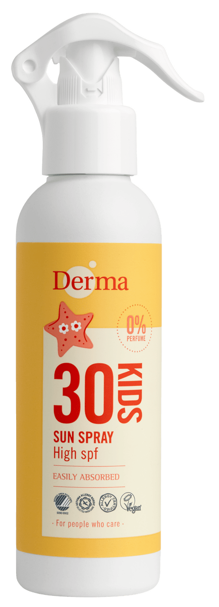 Köp Derma Kids Solspray SPF30 - 200 ml hos Med24.se