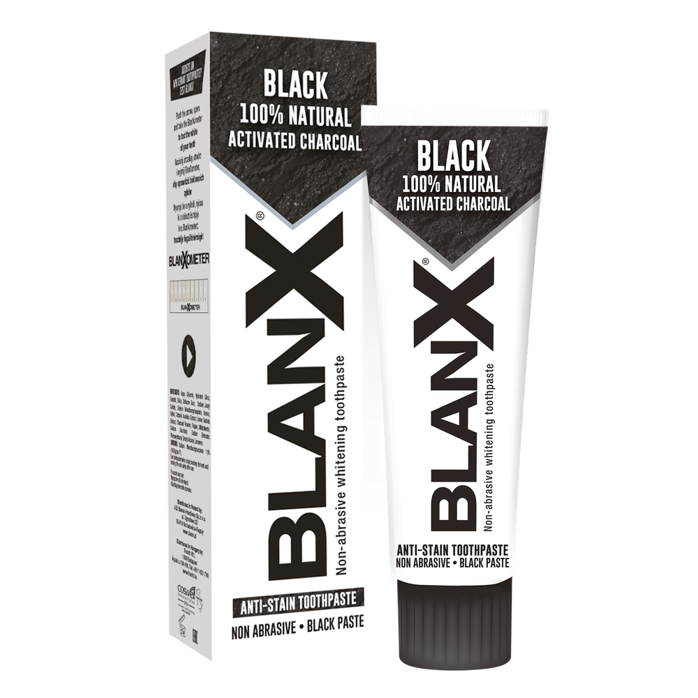 Köp BlanX Black Charcoal Tandkräm - 75 ml I Med24.se