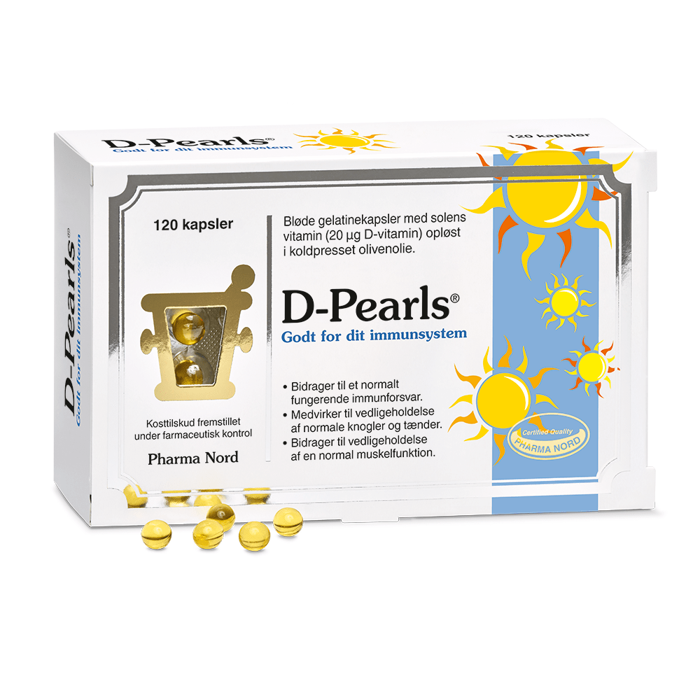 D-Pearls Vitamin D 20 mcg - 120 kapslar
