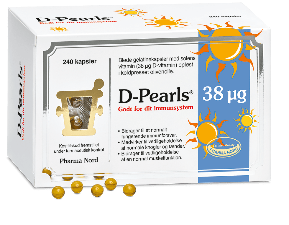 Köp D-Pearls 38 µg - 240 kapslar på Med24.se