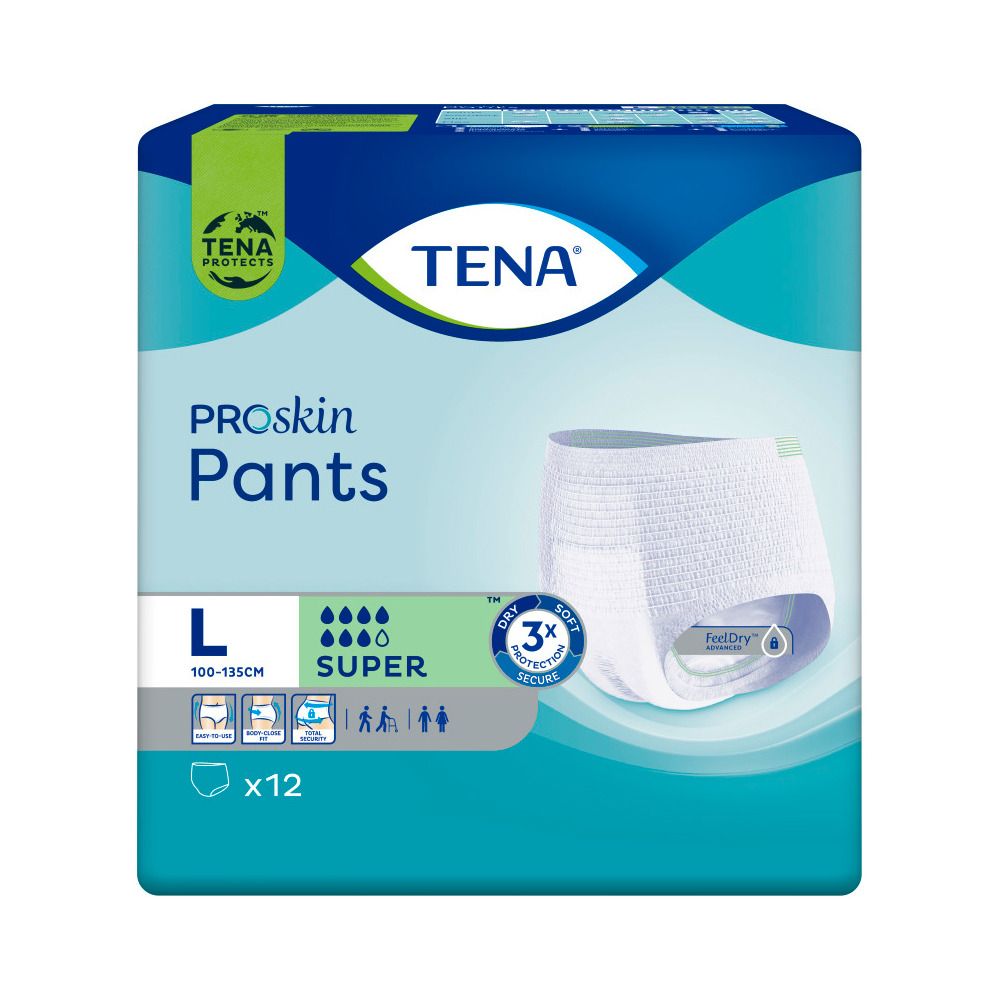 Köp TENA ProSkin Pants Super Strl. L - 12 st på Med24.se