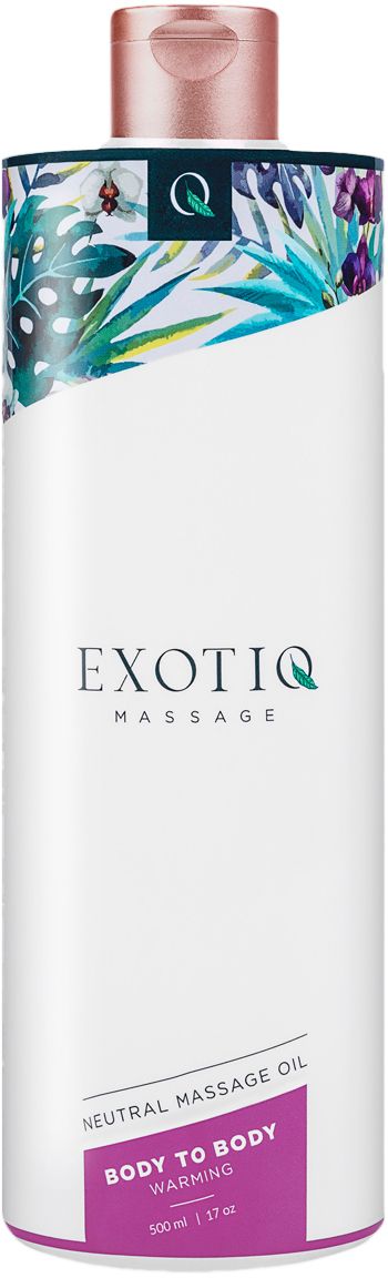 Exotiq Warming Body To Body Massageolja - 500 ml. | Med24.dk