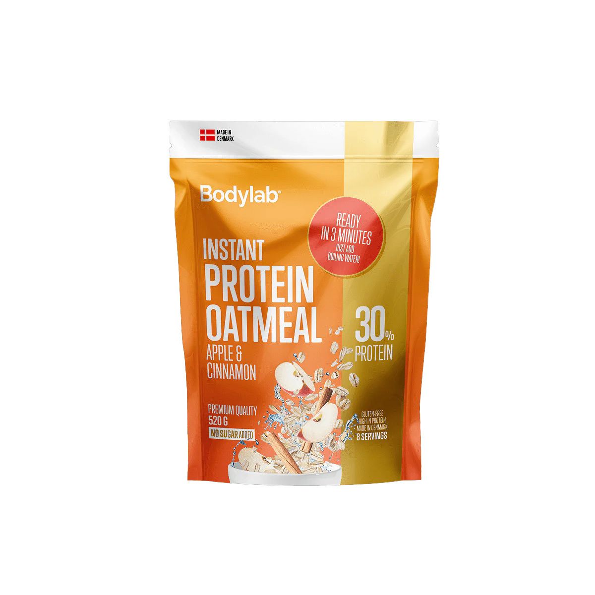 Bodylab Instant Protein Oatmeal Apple & Cinnaon - 520 g | Med24.se