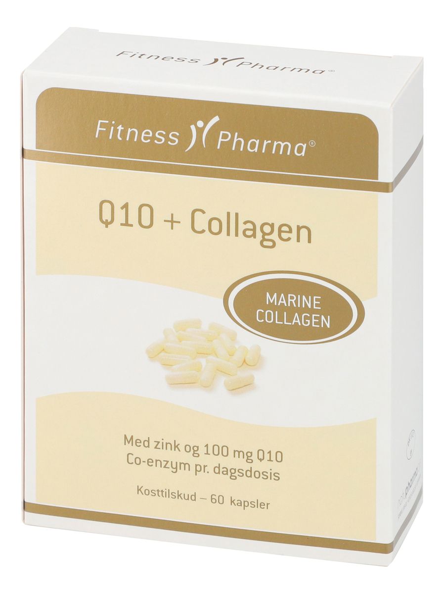 Köp Fitness Pharma Q10 + Collagen - 60 kapslar billigt på Med24.se