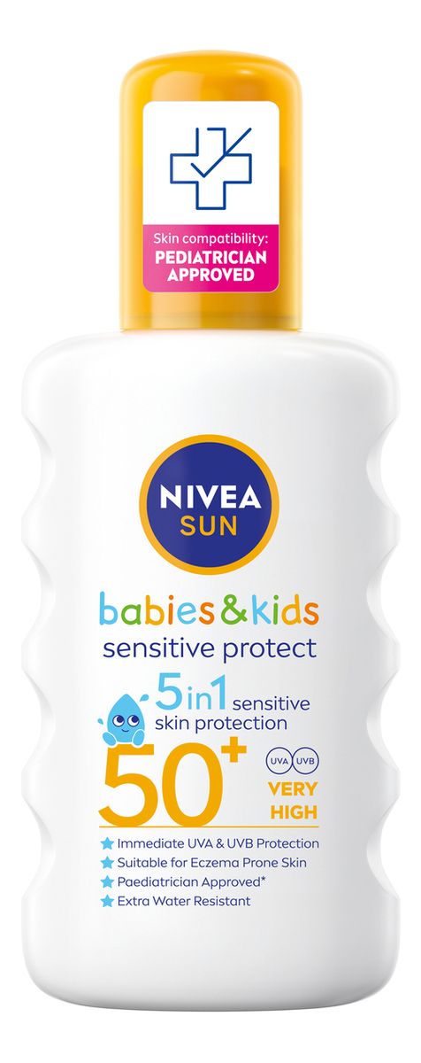 Köp Nivea Sun Kids Sensitive Protect Spray SPF 50+ hos Med24.se