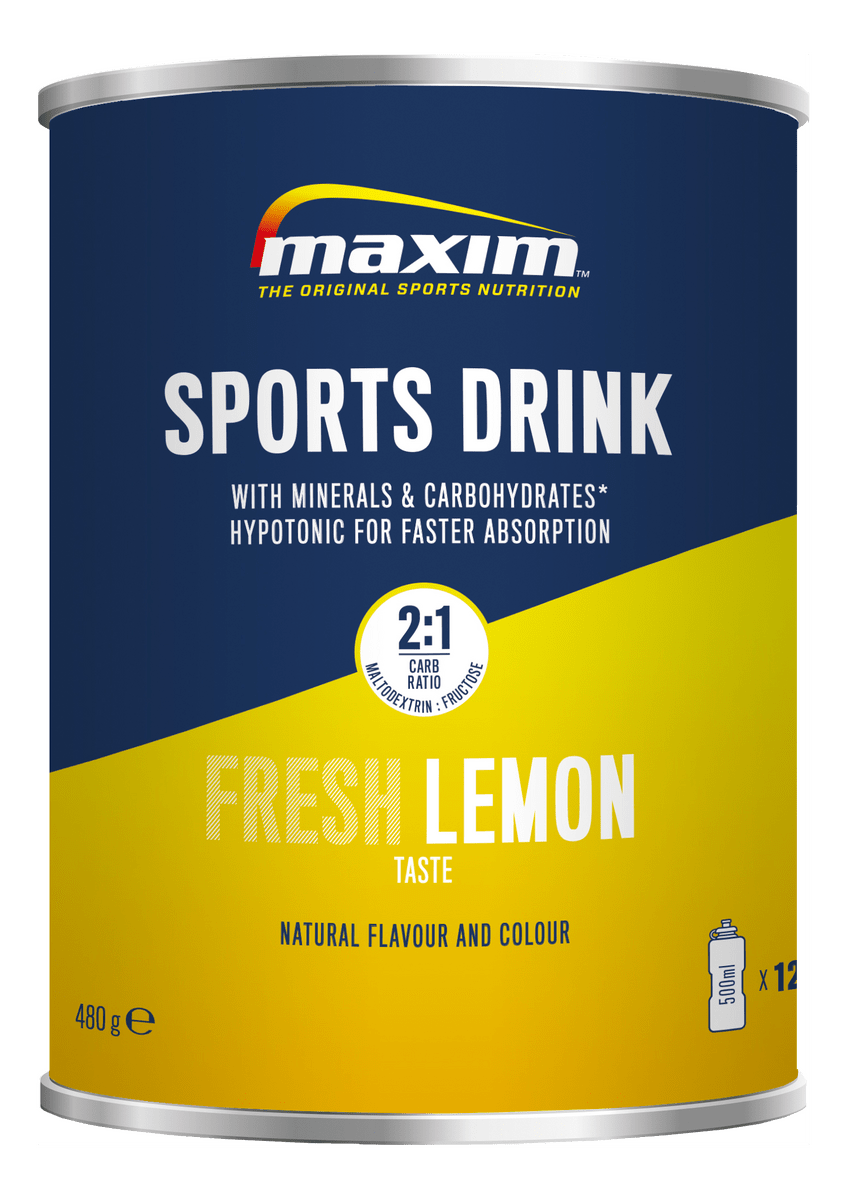 Köp Maxim Sports Drink Lemon - 480 g billigt på Med24.se