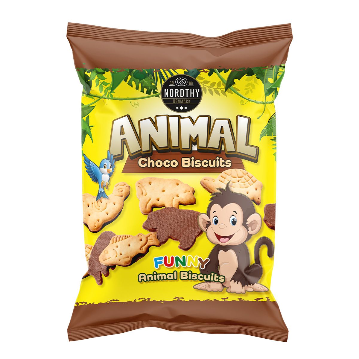 Köp Nordthy Animal Biscuits Choklad - 150 g på Med24.se