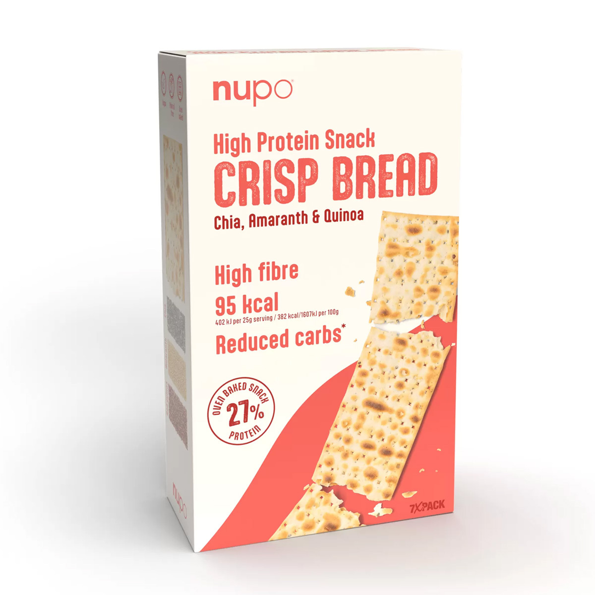 Köp Nupo High Protein Snack Crisp Bread - 175 g på Med24.se