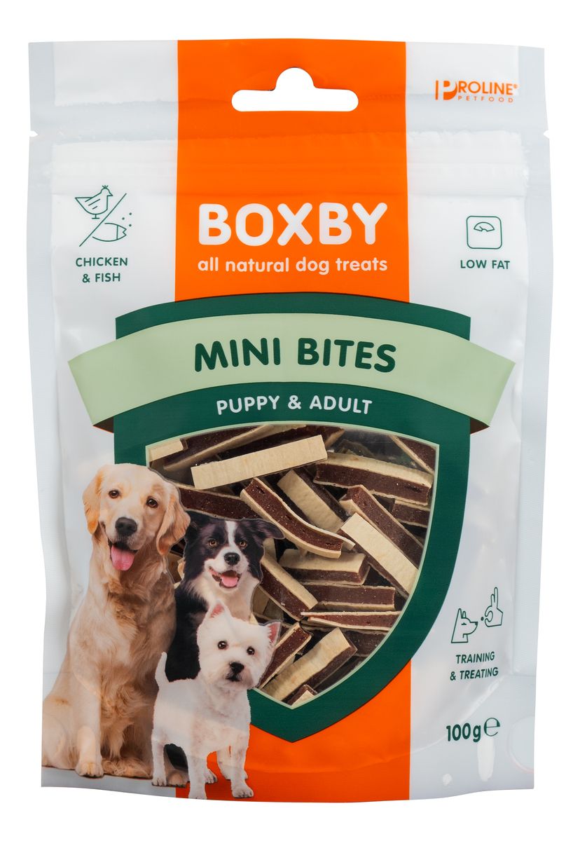 Köp Boxby Puppy Mini Snack Bites - 100 g billigt på Med24.se