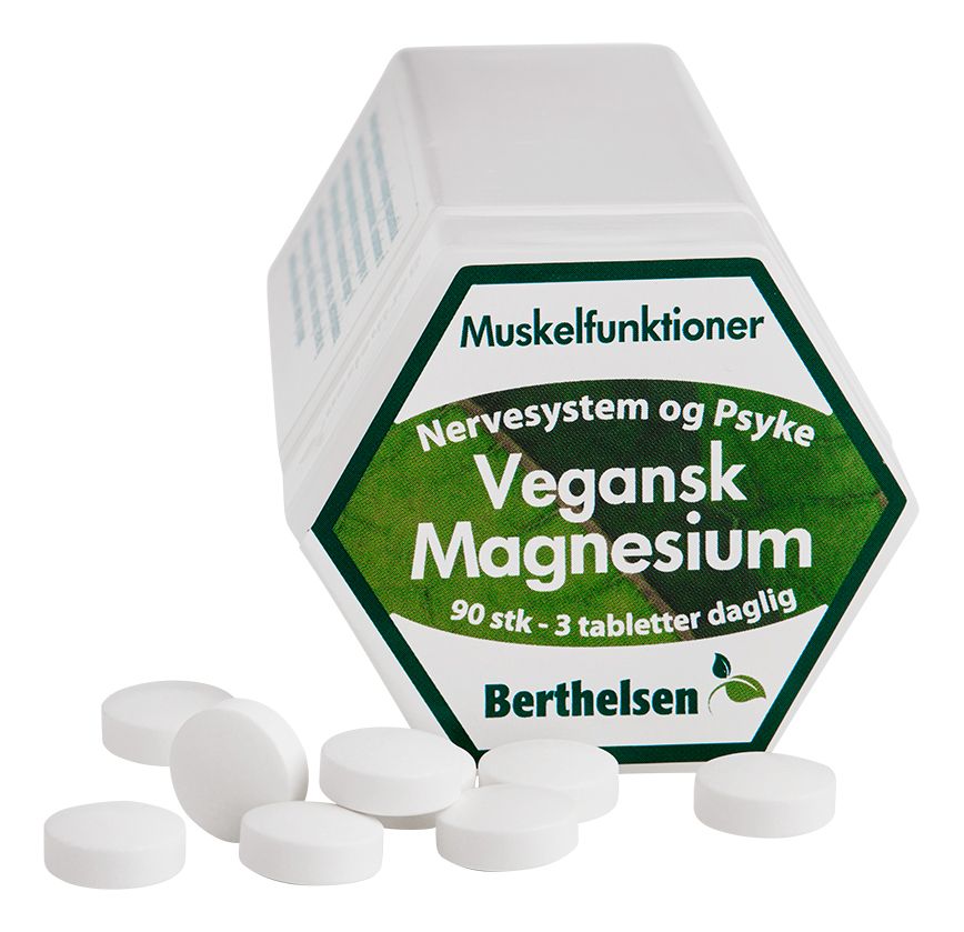 Köp Berthelsen Vegansk Magnesium - 90 tabletter på Med24.se