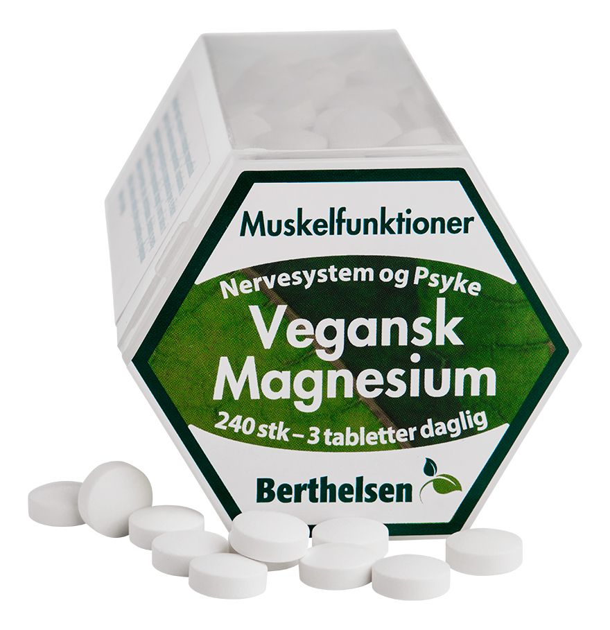 Köp Berthelsen Vegansk Magnesium - 240 tabletter på Med24.se