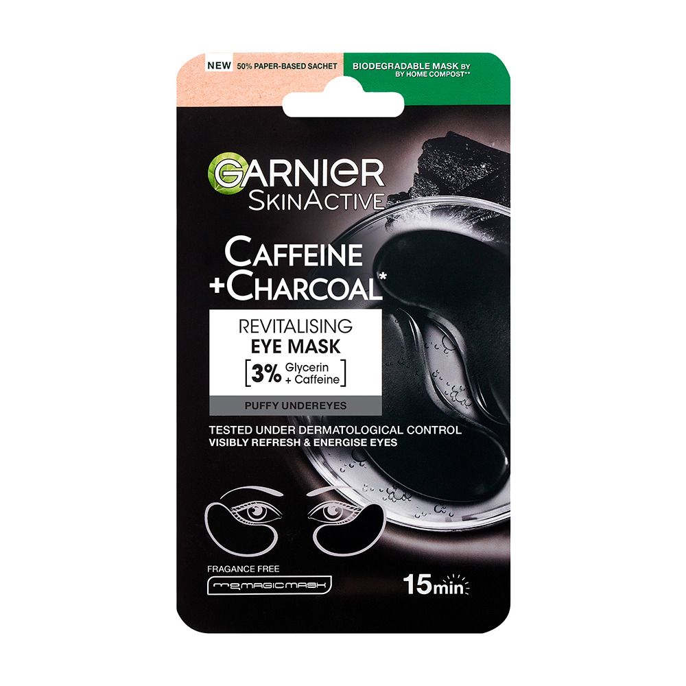 Köp Garnier Skinactive Eye Mask Caffeine+ Charcoal - 5 g | Med24.se