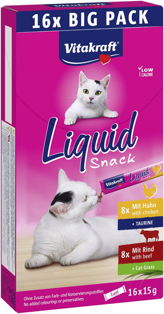 Köp Vitakraft Cat Liquid Snack Multipack - 16 st billigt på Med24.se