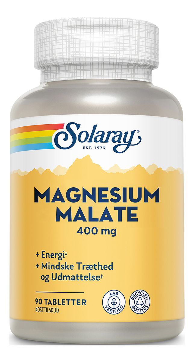 Köp Solaray Magnesium Malate - 90 tabletter billigt på Med24.se