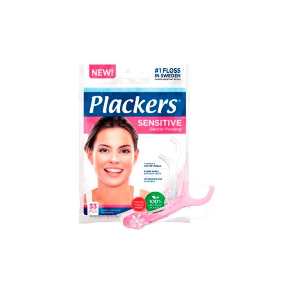 Köp Plackers Sensitive Gentle Flossing - 33 st på Med24.se