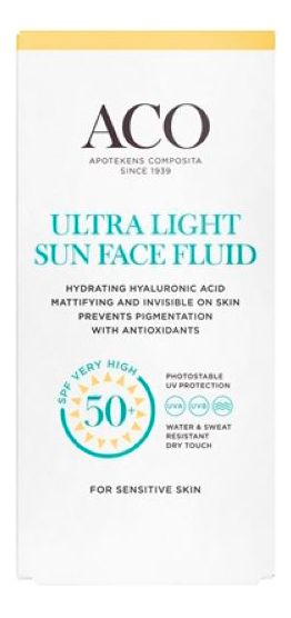 Köp ACO SUN Ultra Light Face Fluid SPF50 - 40 ml på Med24.se
