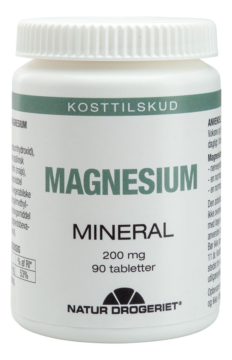 Köp Natur Drogeriet Magnesium 200 mg - 90 tabletter på Med24.se