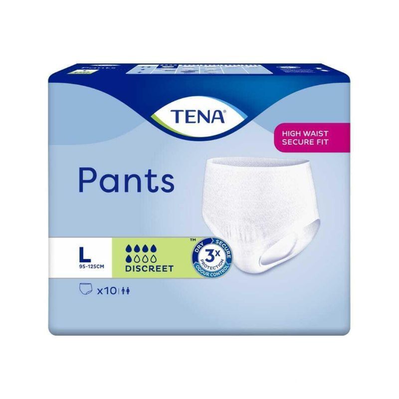 Köp TENA Pants Discreet Strl. L - 10 st på Med24.se