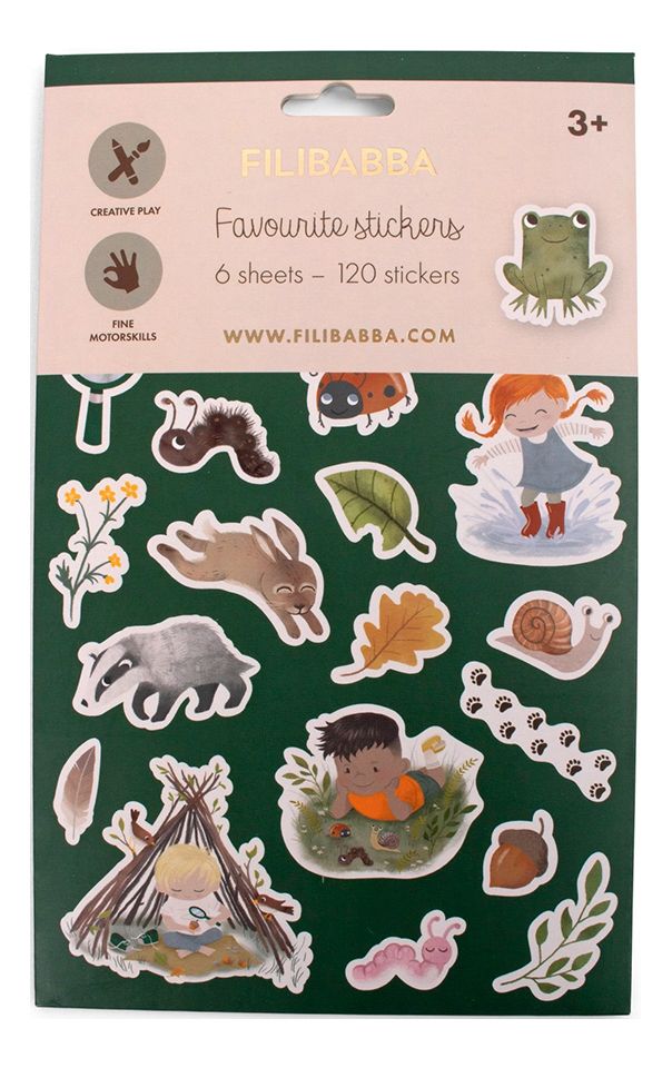 Köp Filibabba My Favourite Stickers - Skogens djur på Med24.se