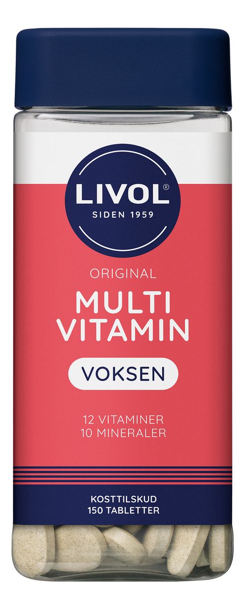 Köp Livol Multivitamin Vuxen - 150 tabletter på Med24.se