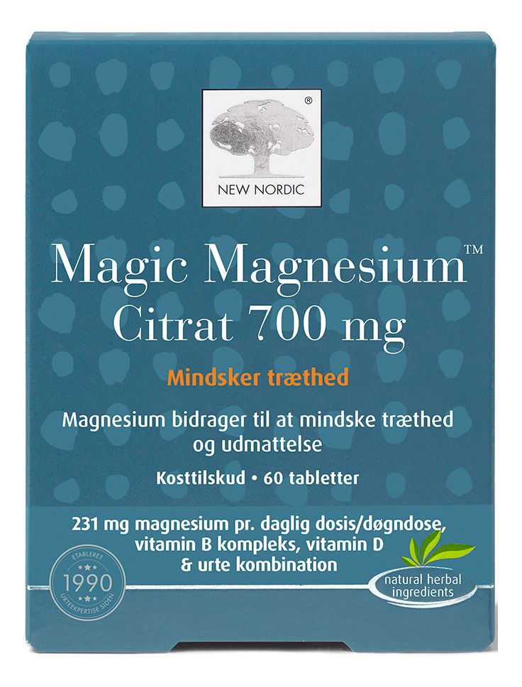 Köp New Nordic Magic Magnesium Citrate - 60 tabletter på Med24.se