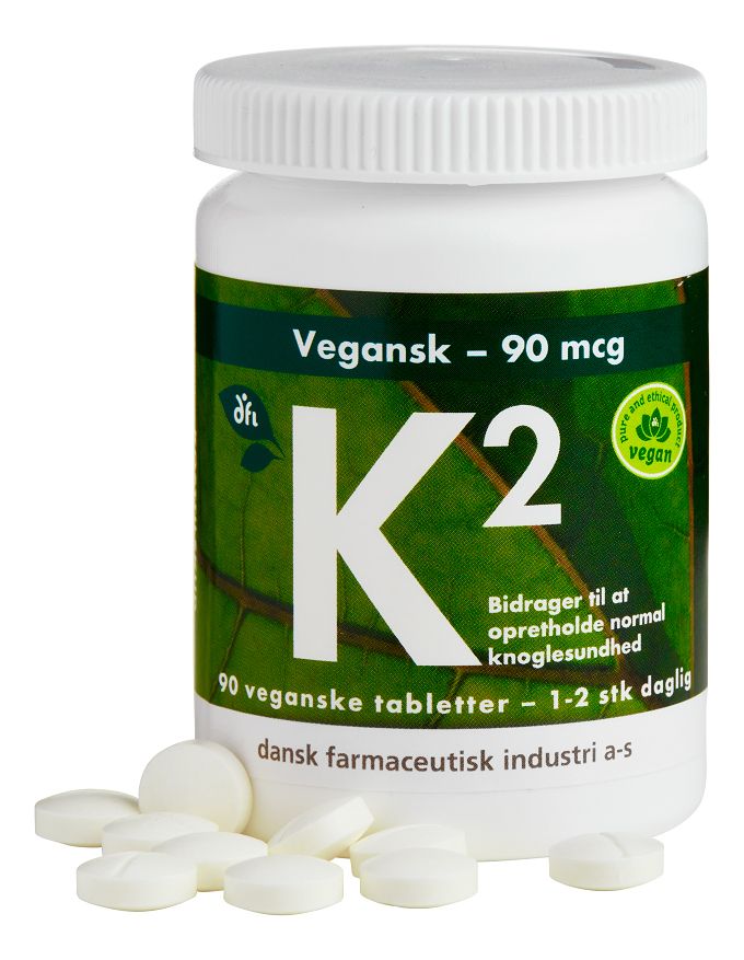 Köp K2-vitamin, 90 mcg - 90 tabletter på Med24.se