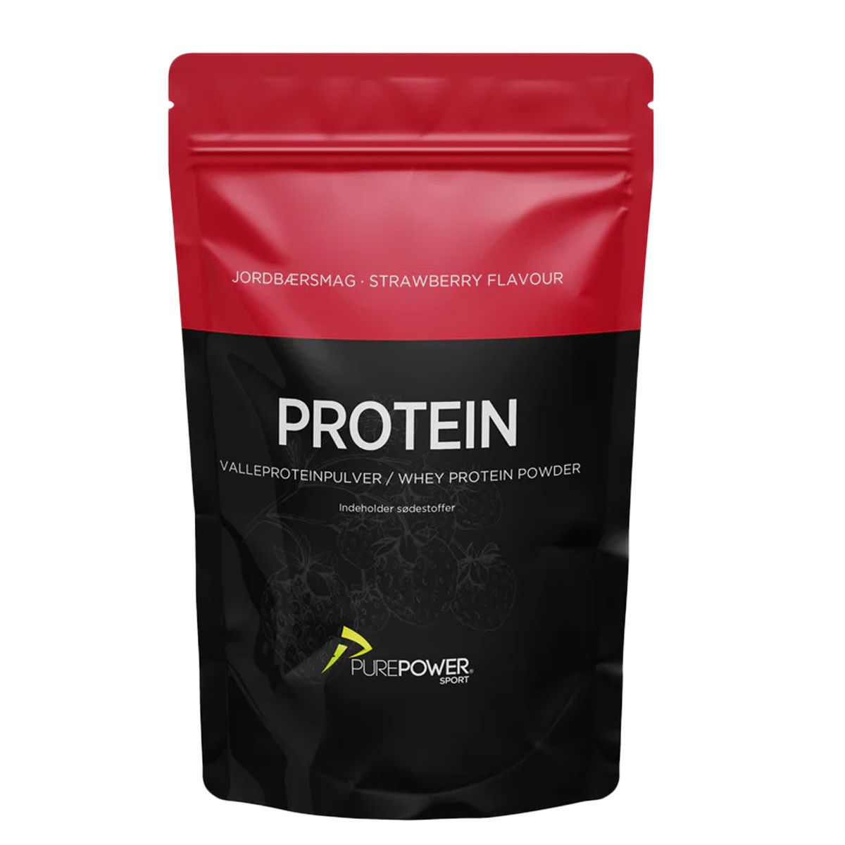 Köp PurePower Proteinpulver Jordgubb - 400 g på Med24.se
