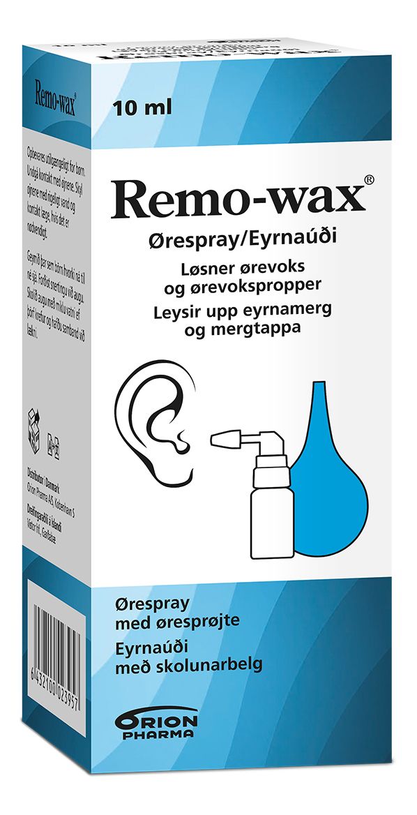 Köp Remo-wax öronspray med spruta - 10 ml på Med24.se