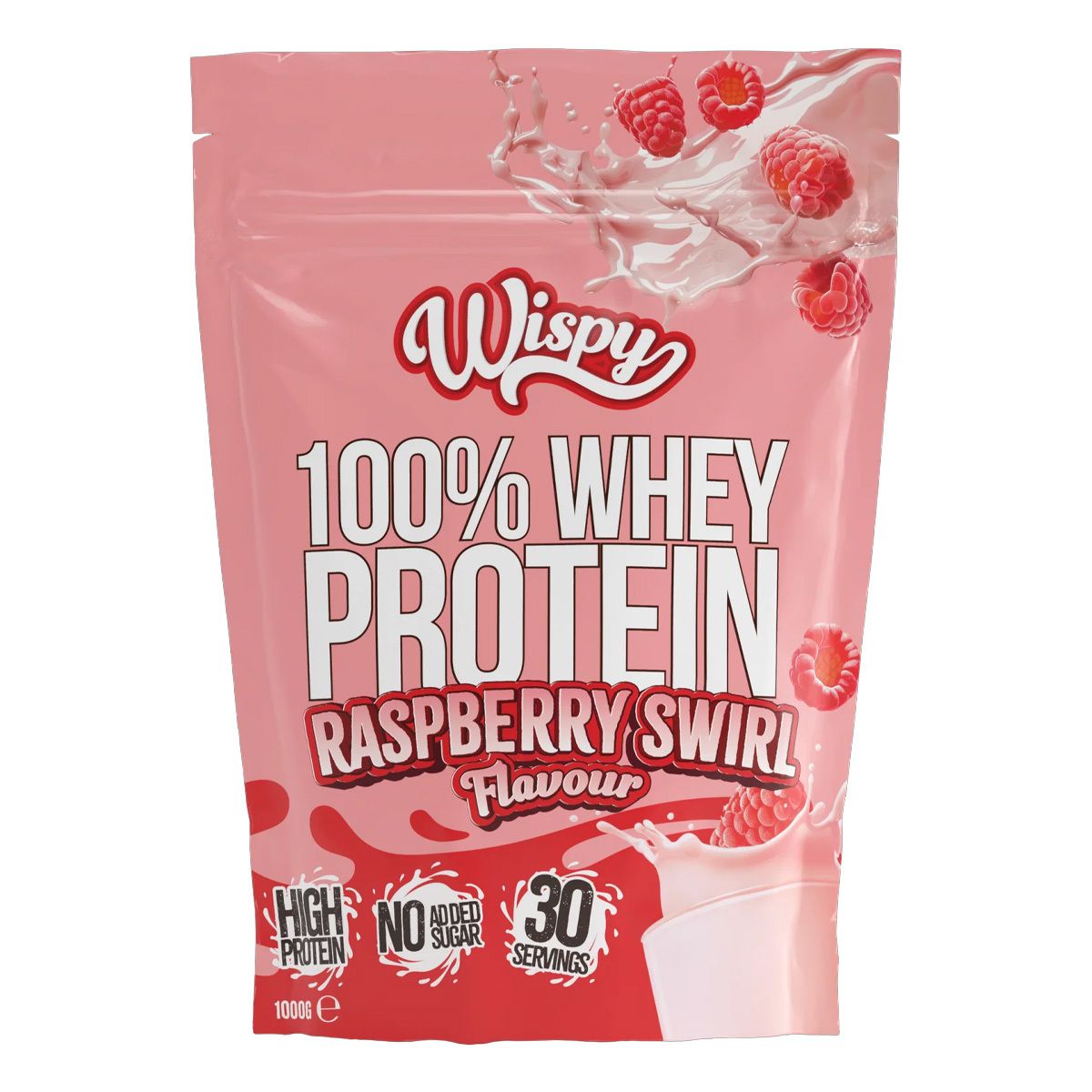 Köp Wispy Whey Raspberry Swirl - 1000 g | Med24.se