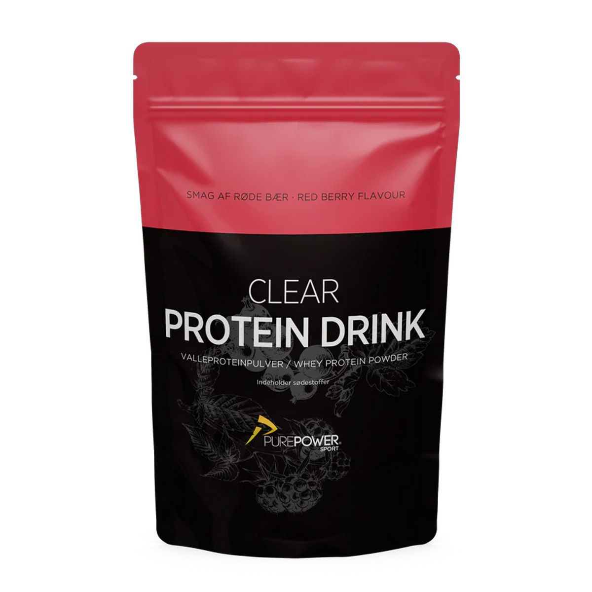 Köp PurePower Clear Protein Drink Röda Bär billigt på Med24.se