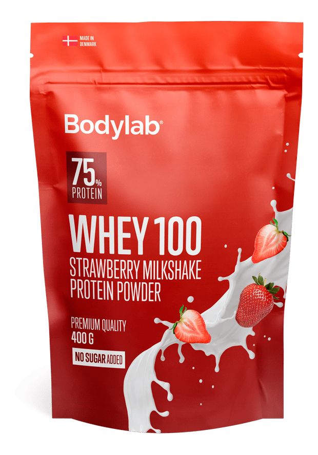 Köp Bodylab Whey 100 Strawberry Milkshake - 400 g på Med24.se