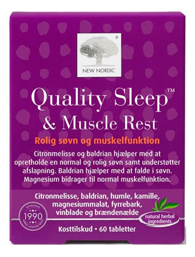 New Nordic Quality Sleep & Muscle Rest - 60 tabletter | Med24.se