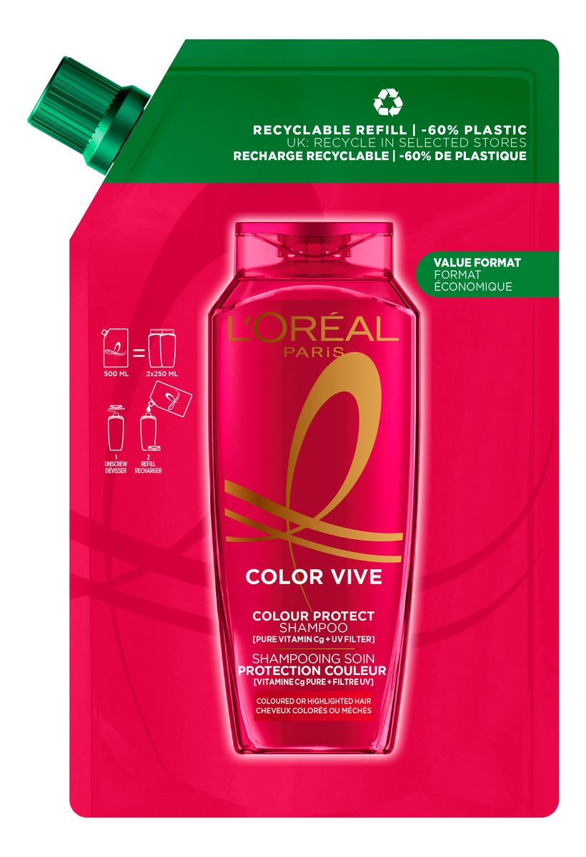 Köp L'Oréal Paris Elvital Colour Vive Shampoo Refill - 500 ml