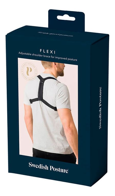 Swedish Posture Hållningskorrigerande stöd Flexi One-Size Svart