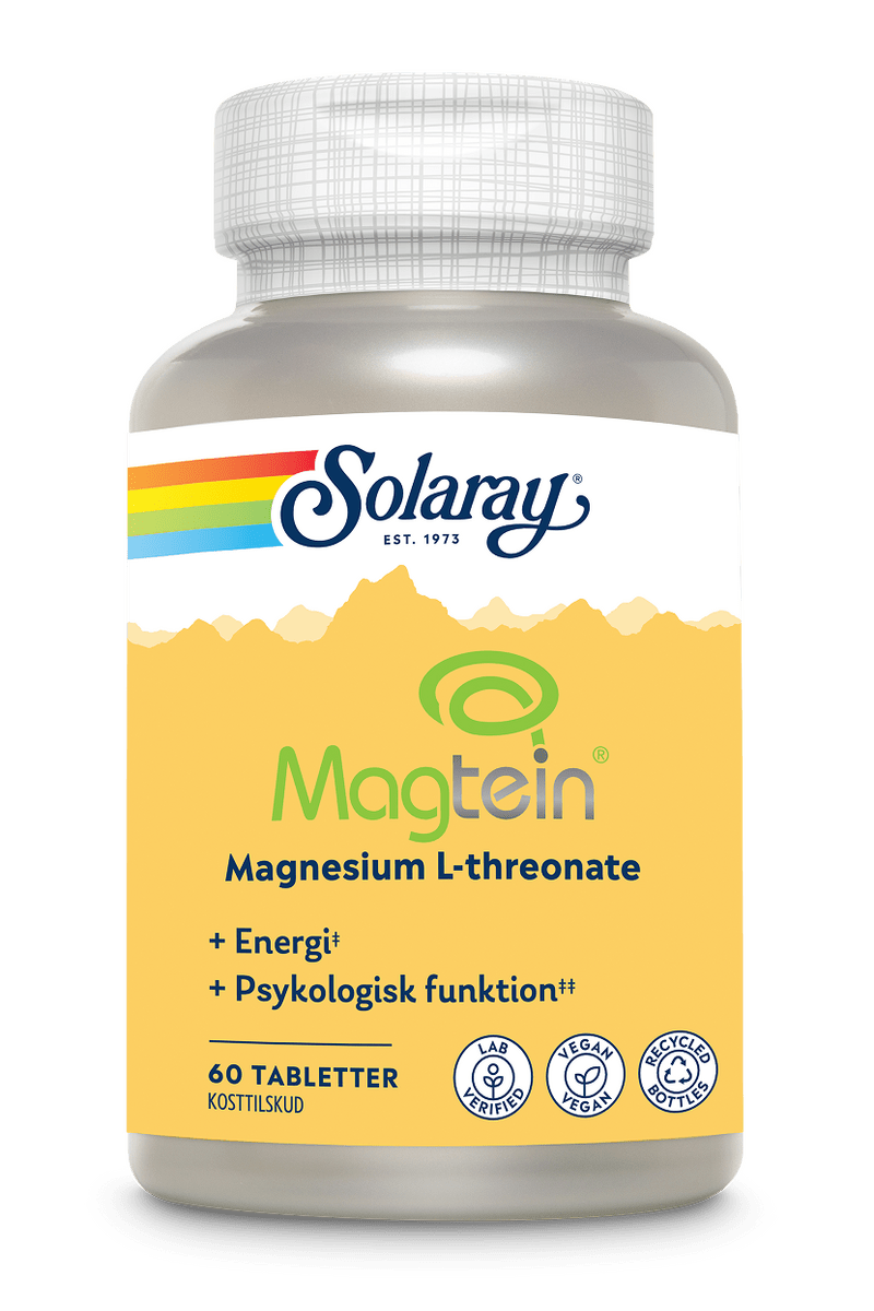 Köp Solaray Magtein Magnesium L-treonat - 60 tabletter på Med24.se