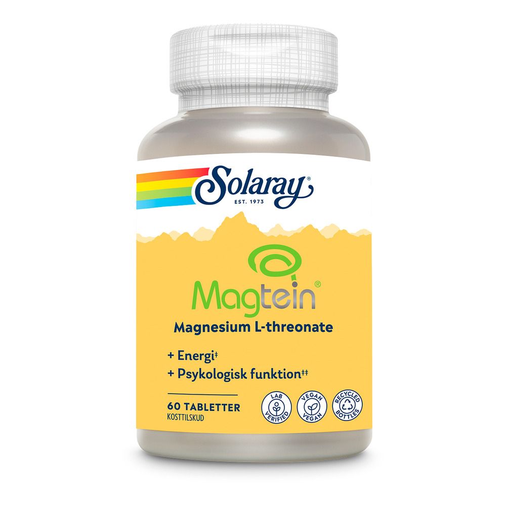 Köp Solaray Magtein Magnesium L-treonat - 60 tabletter på Med24.se