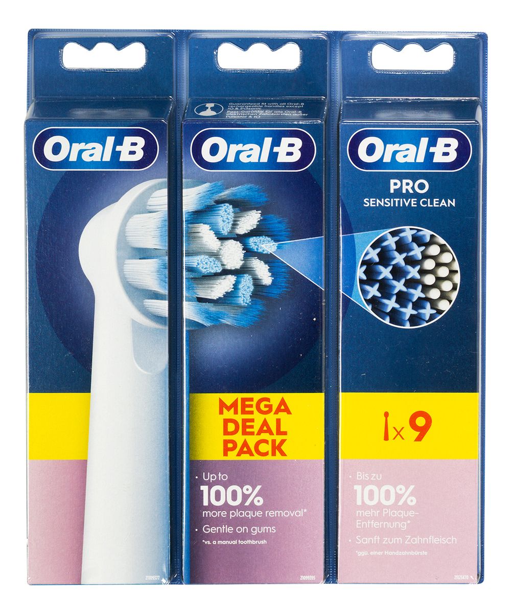 Köp Oral-B Sensitive Clean Borsthuvuden - 9 st på Med24.se