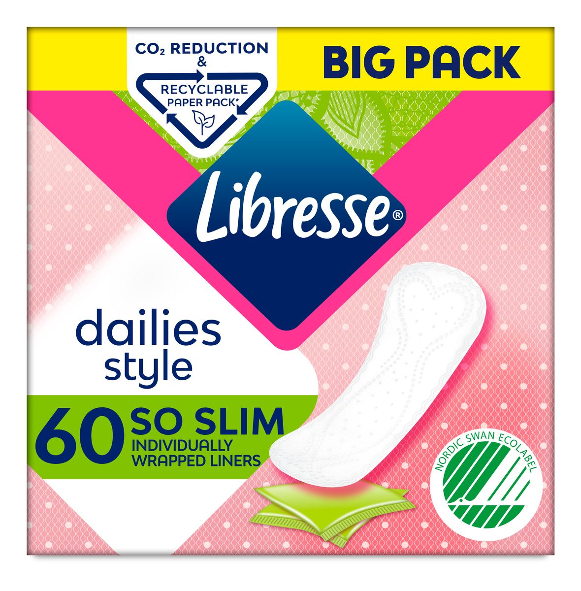 Köp Libresse So Slim Big Pack - 60 st på Med24.se